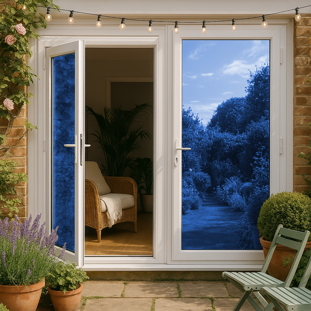 MIRROR BLUE PRIVACY ONE WAY PRO WINDOW TINTING STICKY BACK TINT FILM ...
