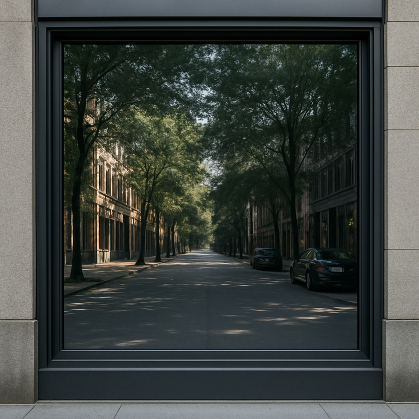 Mirror Silver Frosted Two Tone Privacy Window Film / Frost Reflective ...