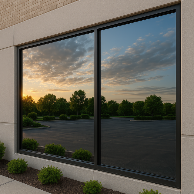 OUTDOOR EXTERNAL MIRROR SILVER PRIVACY ONE WAY WINDOW TINT FILM ...