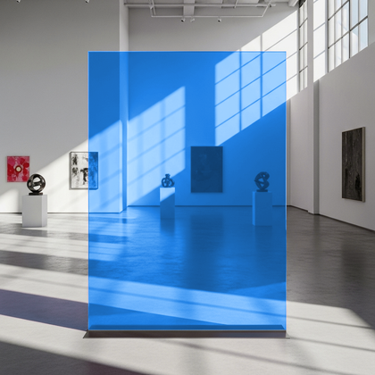 Blue 60 Transparent Colourful Window Film Optically Clear Tint – Active Window Films